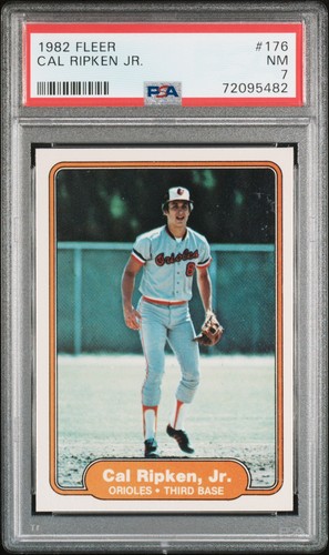 Cal Ripken Jr 1982 Fleer Baseball Rookie Card #176 Graded PSA 7 | eBay