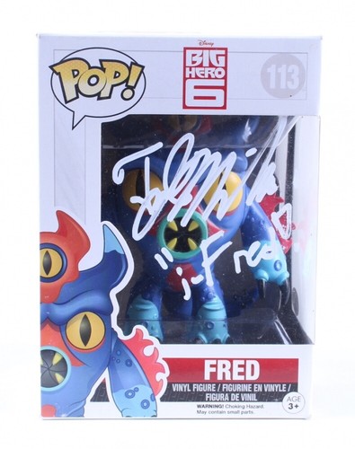 TJ Miller Fred Big Hero 6 #113 Signed Funko Pop JSA E4 | eBay Australia