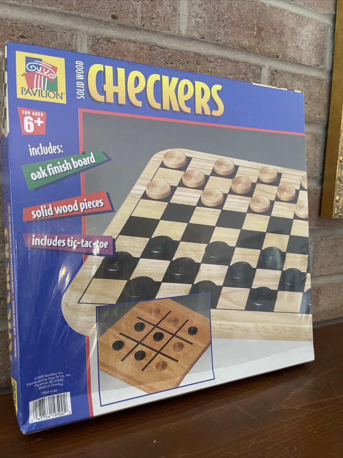 Checkers & Tic-Tac-Toe Pavilion 2-in-1 Combo Set Sealed! VTG 1999 Toys ...