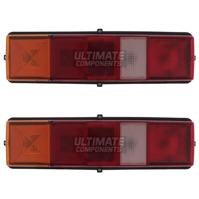 Rear Lights Ford Transit Tail Tipper Lamps Pickup Luton Mk6 1 Pair Left ...
