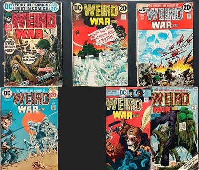 WEIRD WAR TALES 6 issue lot #6 9 15 29 42 55 (DC 1971) classic DC ...
