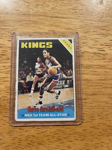 1975 Topps Basketball #15 Nate Archibald NBA All-Star HOF Tiny ...