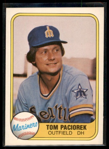 1981 Fleer Tom Paciorek #614 Seattle Mariners | eBay