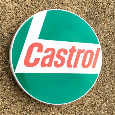 CASTROL OIL LED ILLUMINATED LIGHT BOX GARAGE SIGN GAS PETROL STATION ...