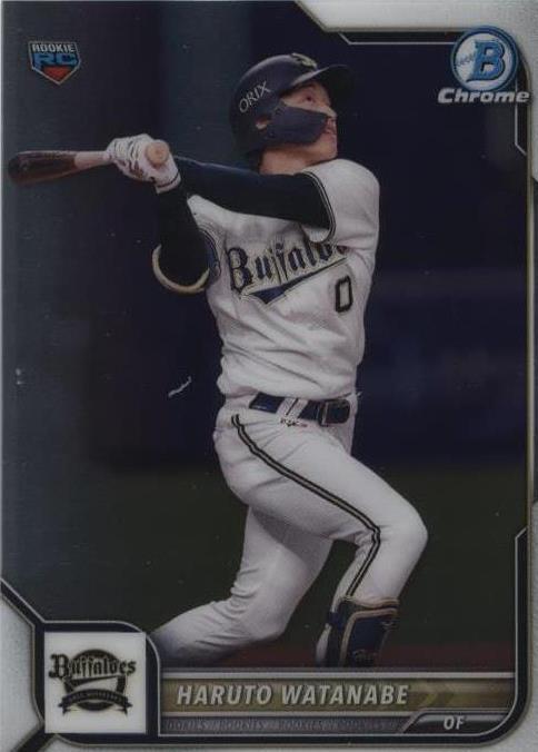 2022 Bowman NPB Nippon Professional Baseball - Haruto Watanabe #45 ...
