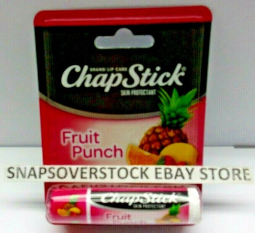 CHAPSTICK FRUIT PUNCH LIP BALM 0.15 OZ. SINGLE TUBE, NEW W/ FAST FREE ...