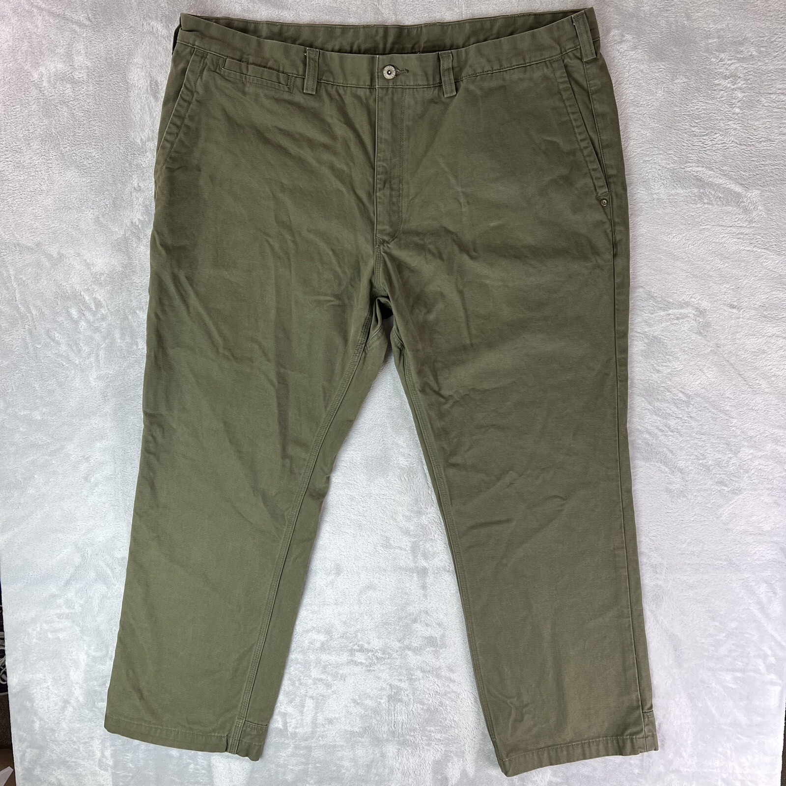 Duluth Trading Co Men's Olive Green Work Pants 44 x 30 Jeans Pockets ...