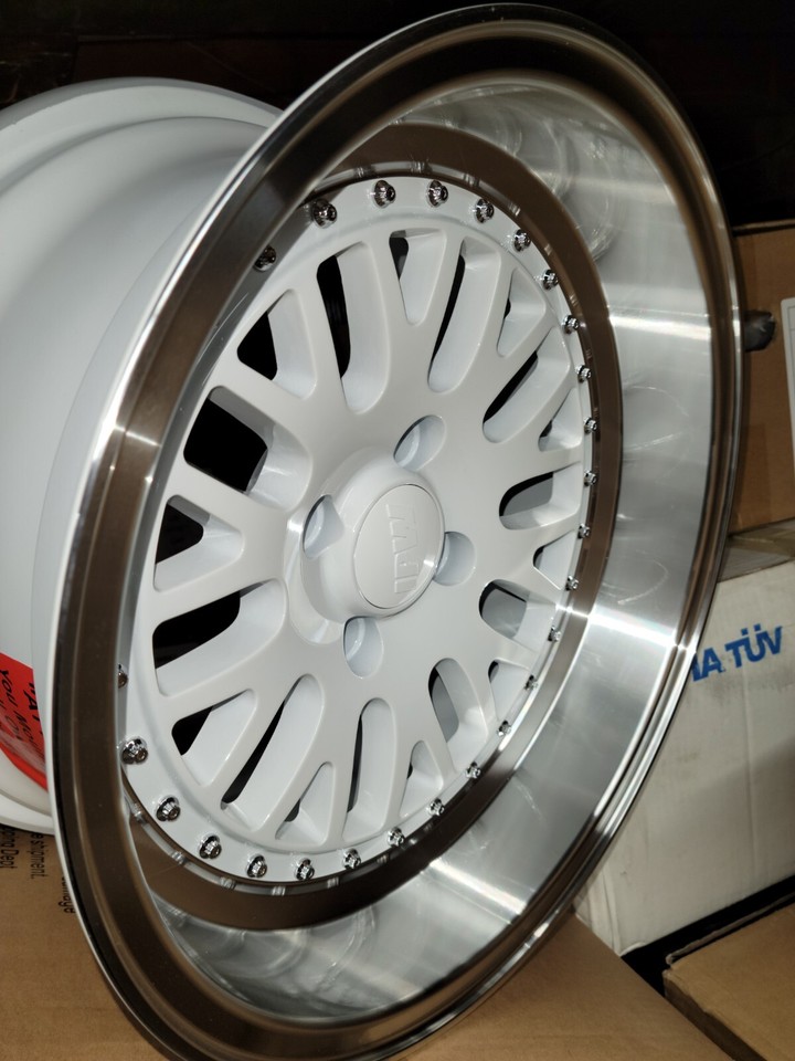 15 inch CCW STYLE REPS WHEEL RIM FITMENT 15X8 +0 OFFSET 4X100 White ...