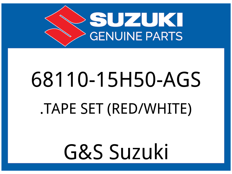 Suzuki OEM Part 68110-15H50-AGS TAPE SET,FUEL T | eBay