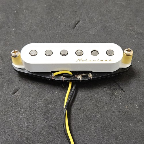 Fender USA Vintage Noiseless Strat White Bridge Pickup for Stratocaster ...