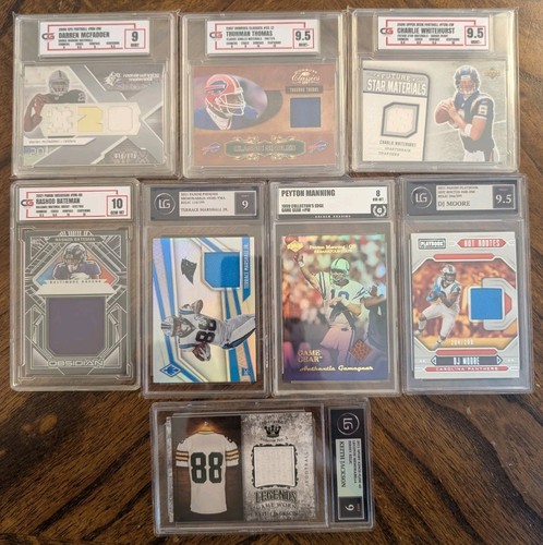 8 Graded Football Relic Cards - Free Shipping | eBay