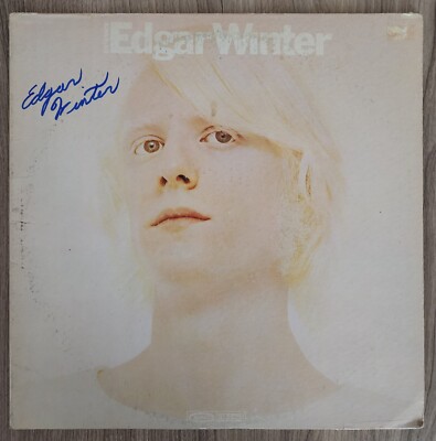 Edgar Winter Signed Entrance Vinyl Record Album LP Legend RAD | eBay