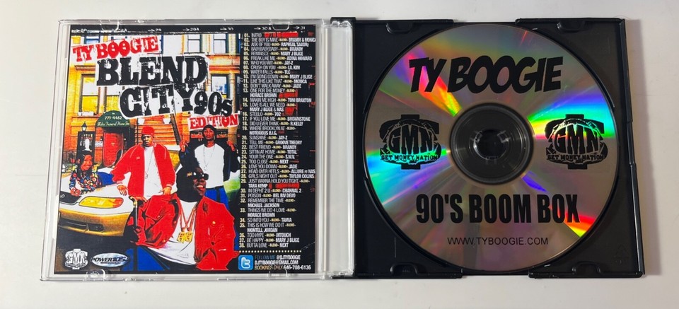 100% OFFICIAL! DJ TY BOOGIE 90'S BOOM BOX OLD SCHOOL R&B MIXTAPE MIX CD ...