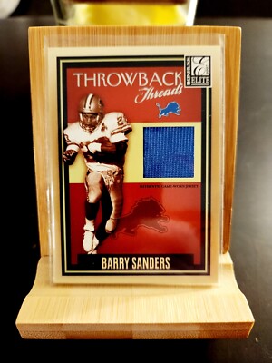 Barry Sanders & Reggie Bush Donruss Elite Throwback Threads 02/100 | eBay