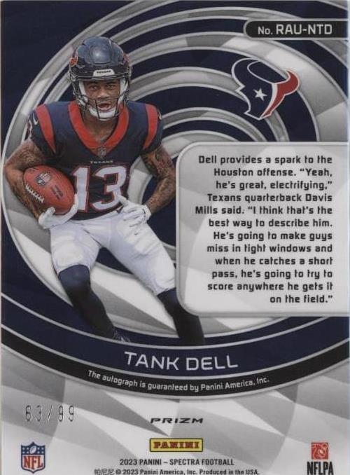 2023 Panini Spectra Tank Dell #RAU-NTD for sale | eBay