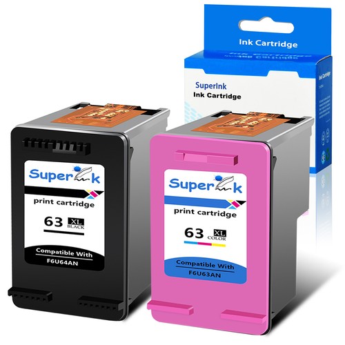Compatible 63 63XL Ink for HP OfficeJet 3830 3833 4650 4652 5258 5255 ...