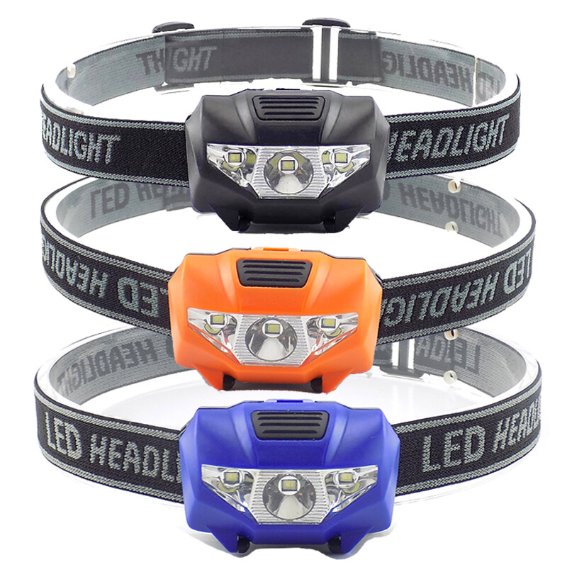 Mini LED Headlamp AAA Headlight Portable Torch Flashlight Lamp Camping ...