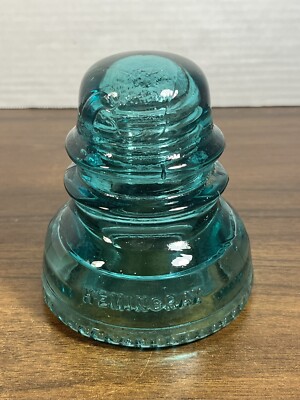Hemingray 40 Glass Insulator Aqua | eBay