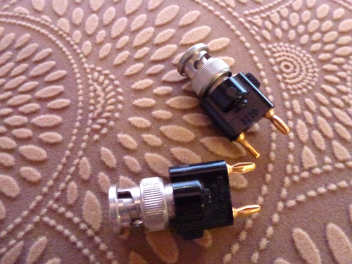 2 Pomona Electronics Model 3270 BNC Adapter Mini Banana | eBay