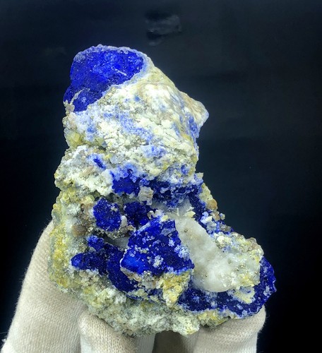 201 Gm Natural Ink Blue Lazurite With Pyrite Specimen From Badkhshan ...