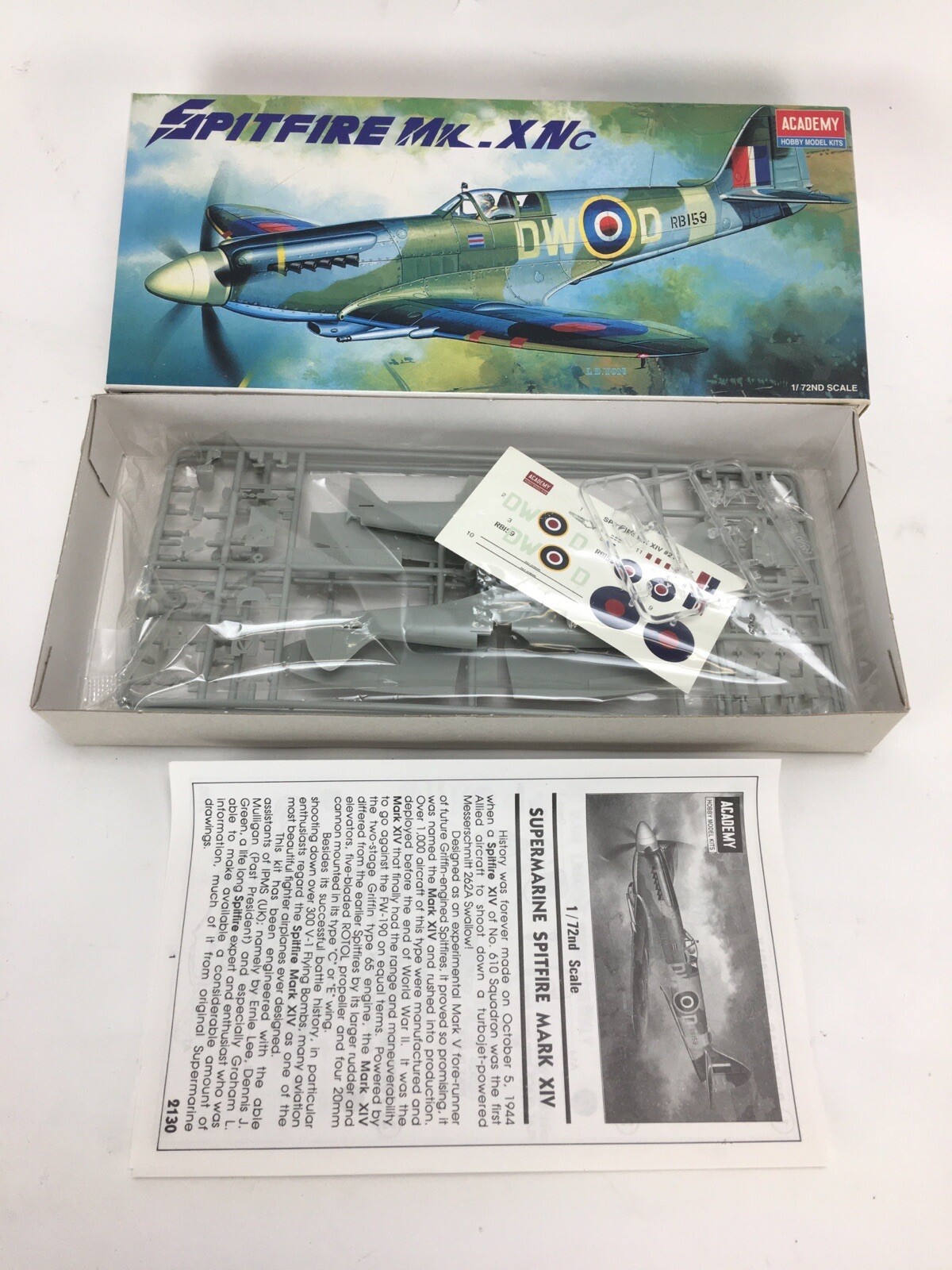 Academy Spitfire Mk.XNC 1:72 Scale Model Kit | eBay