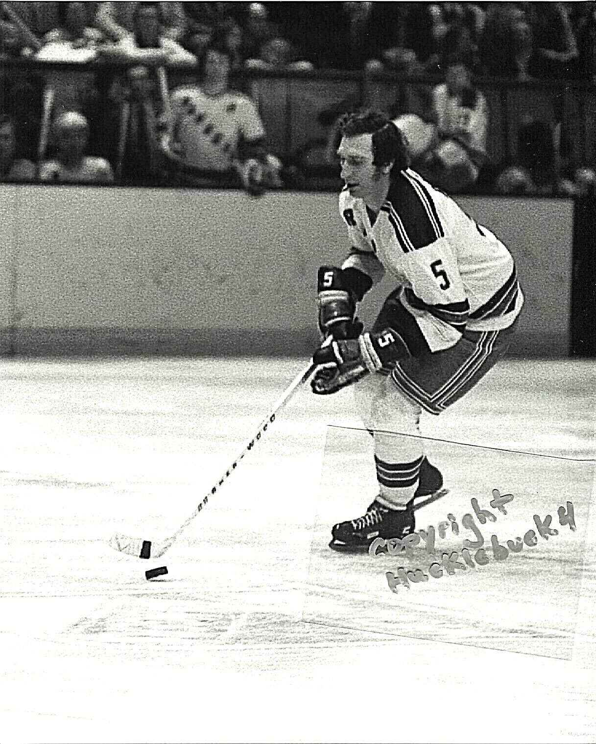 DALE ROLFE New york Rangers Photo in action (c) 1970-76 | eBay