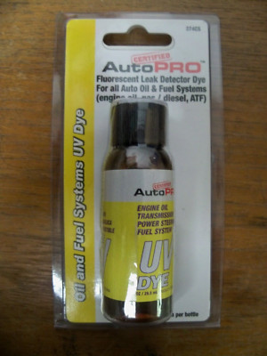 NEW CERTIFIED AUTO PRO 374CS 1 OZ OIL GAS FUEL SYSTEMS LEAK DETECTOR UV ...