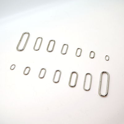 Metal Oval Loop Rings Wire Formed Buckles for Webbing Strap Tape Bag 10 ...