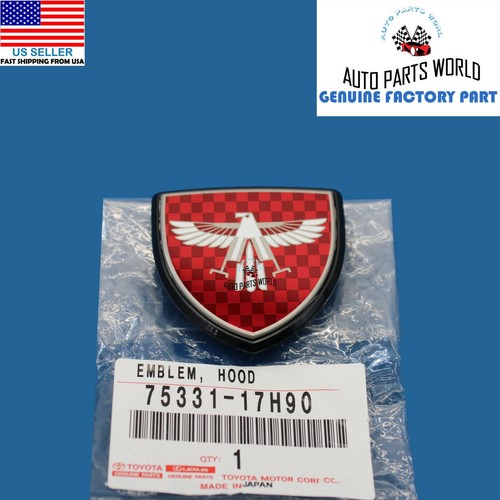 NEW GENUINE OEM TOYOTA 85-89 MR2 AW11 FRONT HOOD EAGLE RED EMBLEM 75331 ...