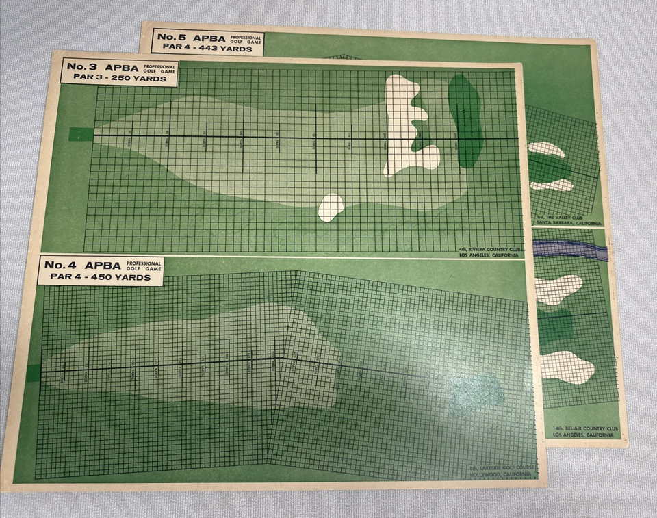 APBA Professional Golf Game | eBay