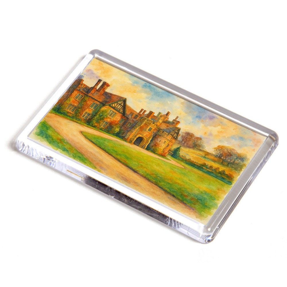 FRIDGE MAGNET - Compton Wynyates - Vintage Art Style | eBay UK