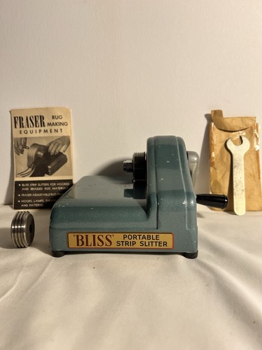 Bliss Portable Strip Slitter , Model A, Harry M. Fraser, Fabric Cutter ...