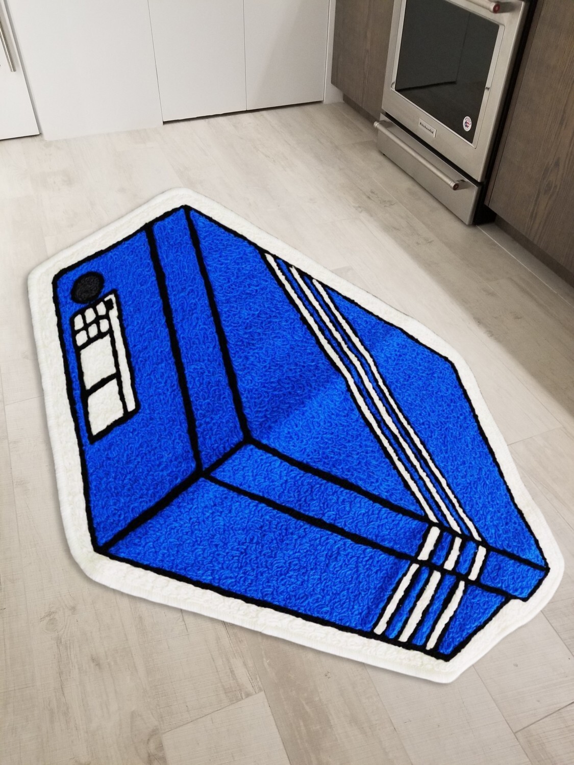Adidas OG Blue Sneaker Box Floor Mat Washable Area Runner Rug Living ...