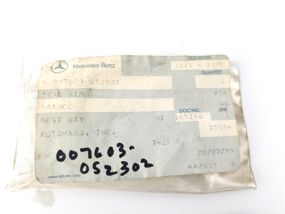 Vintage Mercedes Benz 5pcs Copper Sealing Ring N007603-052302 ...
