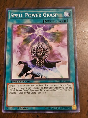 SPELL POWER GRASP SBSC-EN004 Common 1st Edition Yugioh | eBay