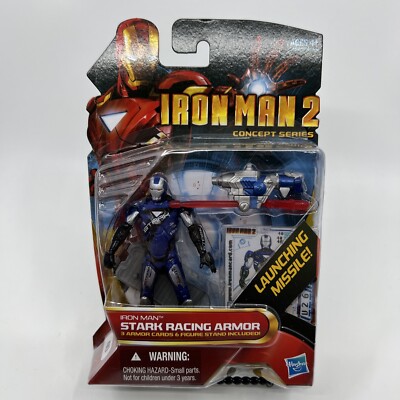 Marvel Iron Man 2 Concept Series Stark Racing Armor 3.75” Action Figure ...