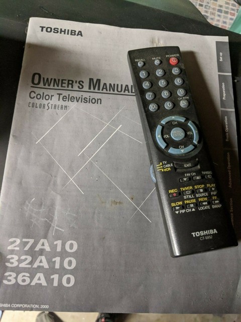 Toshiba 36A10 36" CRT Television for sale online | eBay