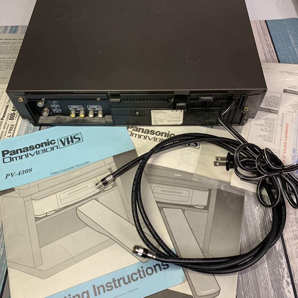 Panasonic Omnivision VHS Player Recorder PV-4308 HI TECH VCR 4 Head ...