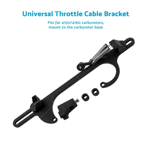 Black Throttle Cable Bracket Carburetor Billet Aluminum Fits For Carb ...