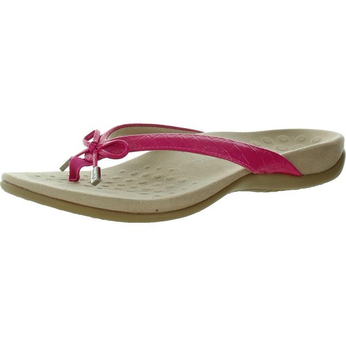Vionic Womens Bella Pink Slip On Thong Sandals Shoes 8 Wide (C,D,W ...