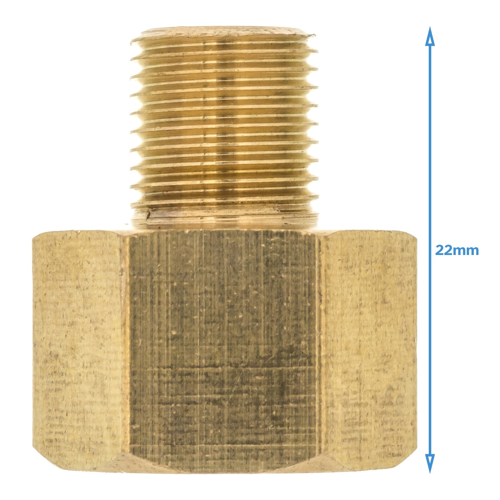 M14 x 1.5mm Female To 1/8" BSP Male Brass Pipe Reducer Thread Adapter ...