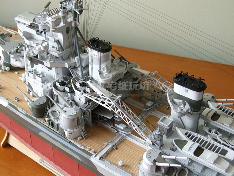 1:200 Scale HMS Prince of Wales V-class Battleship DIY Handcraft Paper ...