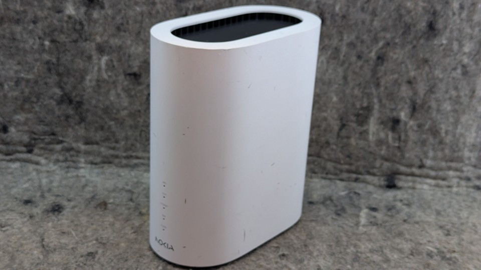 🔥Works Nokia WiFi Beacon 10 Wi-Fi 6E Tri-Band Gateway White 3xLAN 1xWAN ...