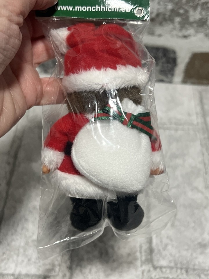 Mini Sekiguchi Monchhichi Doll Ornament Christmas Santa Claus Vintage ...
