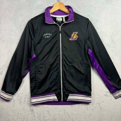 Vintage NBA LA Lakers Zip Track Jacket Warm Up Zipway Youth Large | eBay