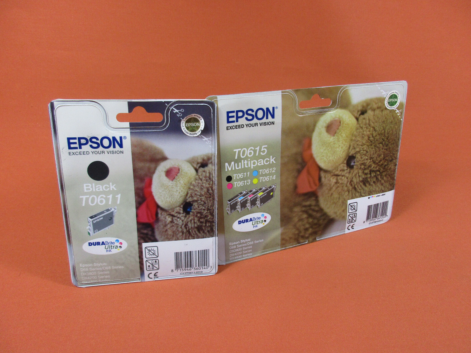 Original Epson T0611 + T0615 (T0611-T0614) VORTEILsPACK OVP Epson ink ...