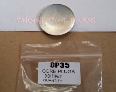 2" Dish type core plug | Freeze plug | Expansion | Frost | Welch plug ...