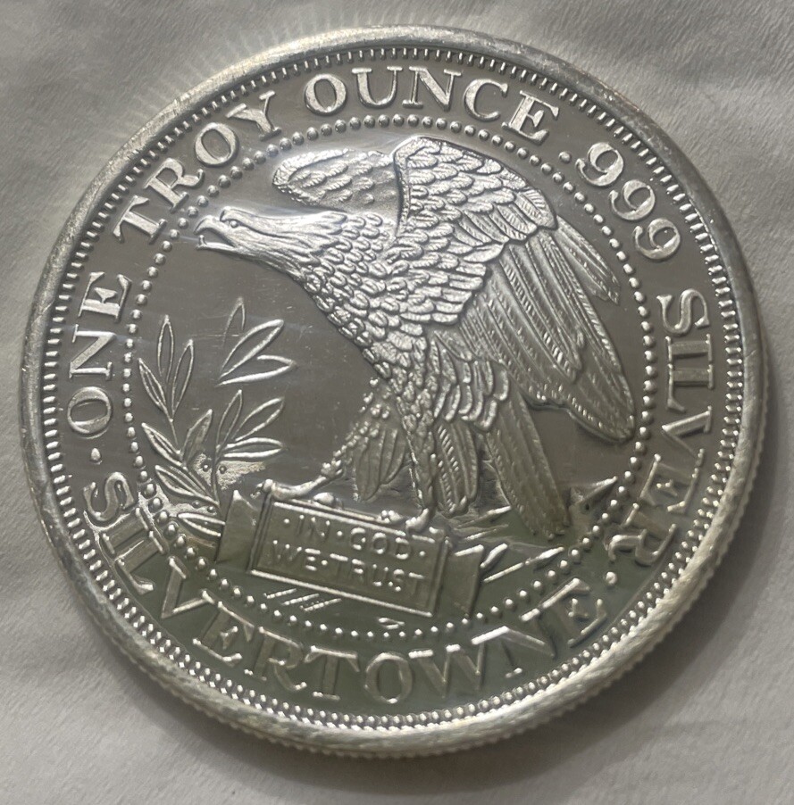 2012 Morgan Silver Dollar Round 1oz Troy .999 Fine Solid Silver Coin ...