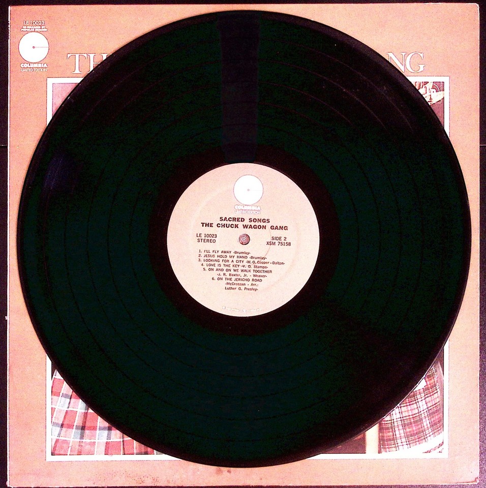 THE CHUCK WAGON GANG SACRED SONGS COLUMBIA LE 10023 VG-EXC VINYL LP 213 ...