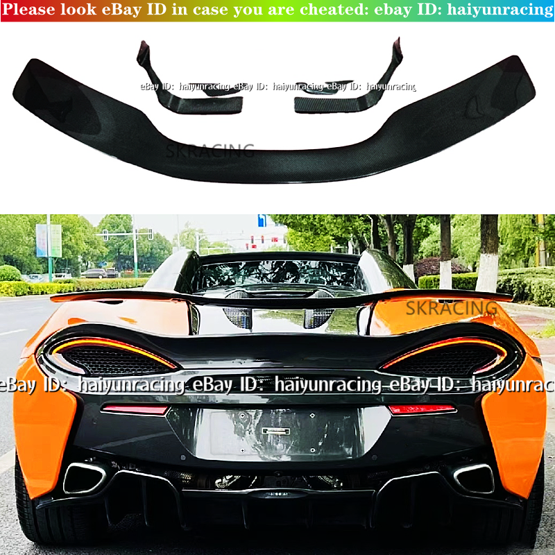 Fits McLaren 540C 570S 570GT 2015-19 Rear Trunk Spoiler Sport Wing Real ...